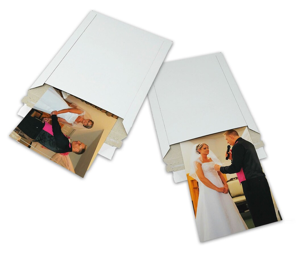 50 Pack 7x9" Stay Flat Mailers, Quality White Rigid Mailers, Photo ...
