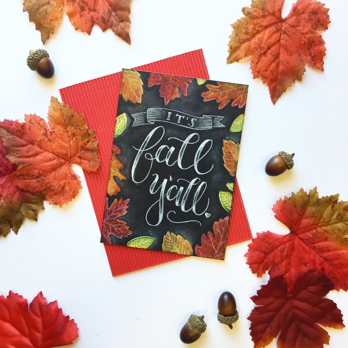 Fall Ya'll - Print - Chalkboard Art, Chalk Art, Fall Art, Fall Decor ...