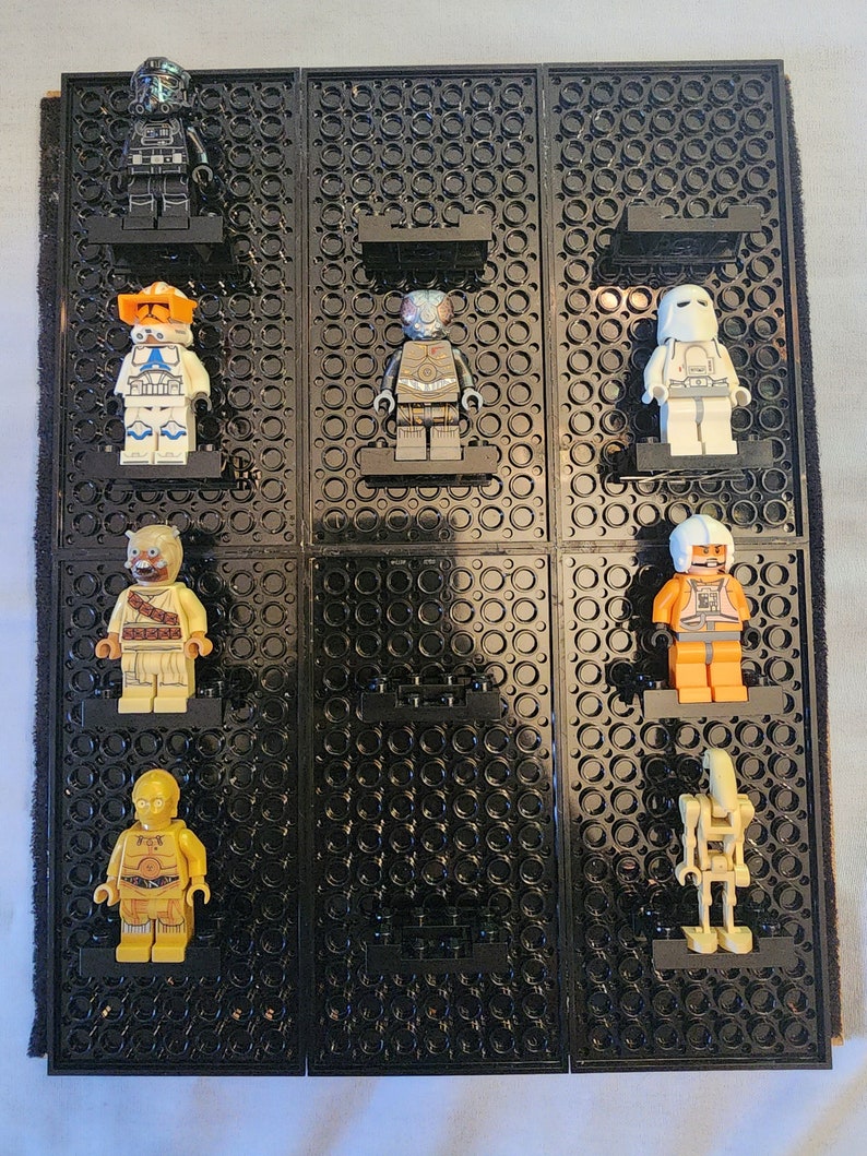 Stunning Minifigure Display Case W/ Moveable Brick Pedestals - Etsy
