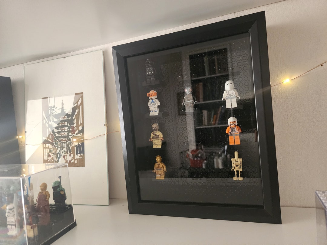 Stunning Minifigure Display Case W/ Moveable Brick Pedestals - Etsy