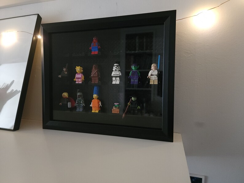 Stunning Minifigure Display Case W/ Moveable Brick Pedestals - Etsy