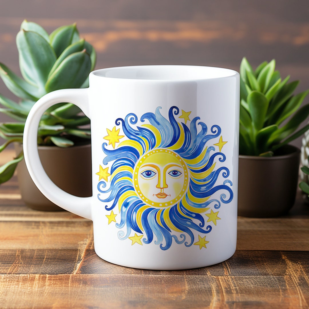 Good Morning Sunshine Mug, 15 Oz Cheerful Ceramic Cup, Bright and Sunny ...