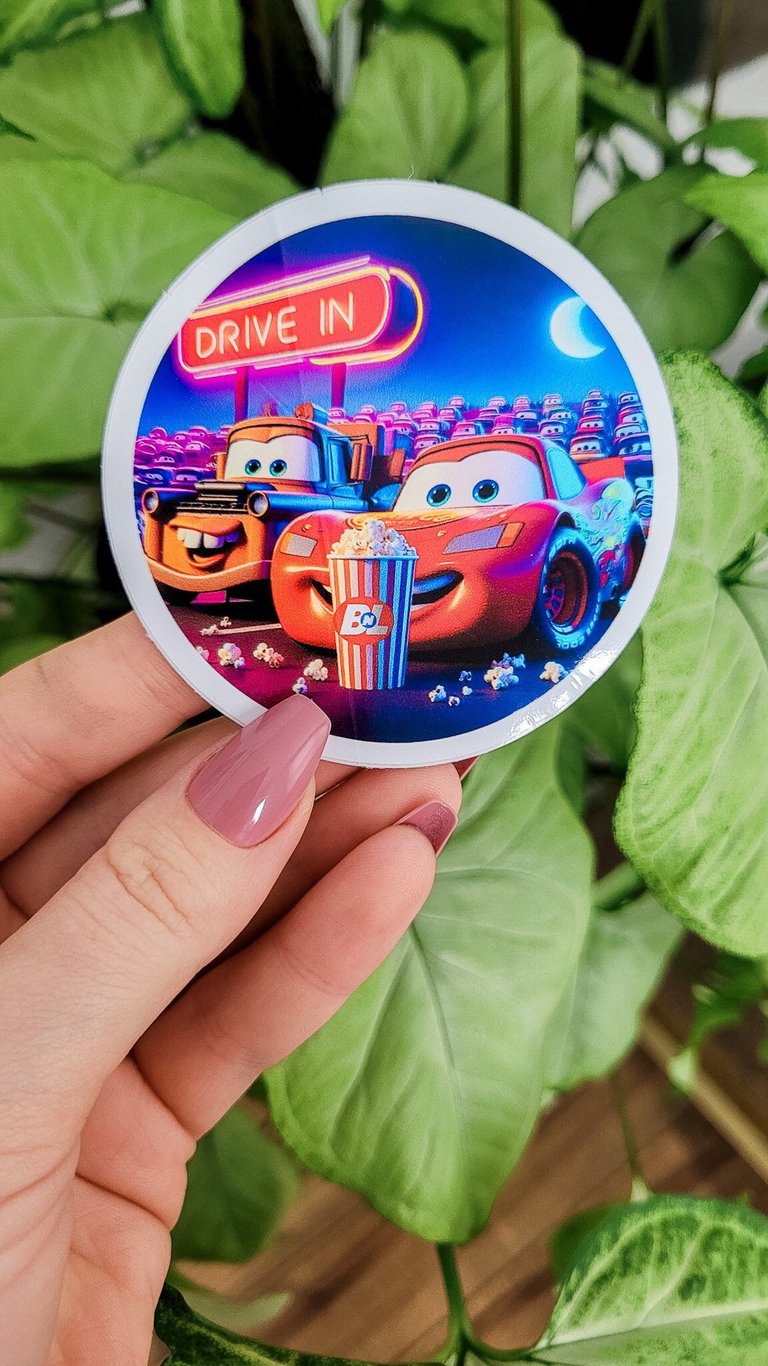 Cars Sticker, Lightning Mcqueen Sticker, Mater Sticker, Gift, Stickers ...