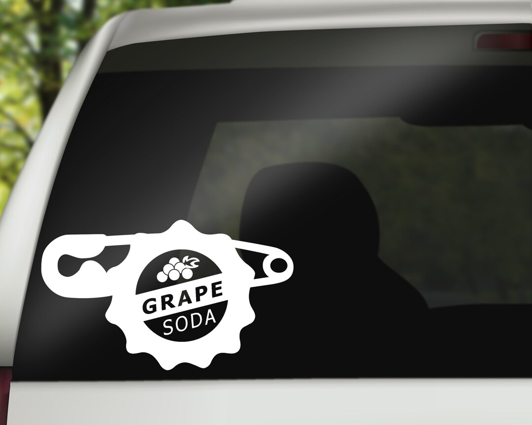 Grape Soda Pin Decal, up Carl and Ellie Decal, Car Decal, Wall Decal ...