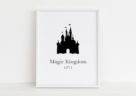 Magic Kingdom Wall Art Decor Wall Art Gifts Home Decor | Etsy