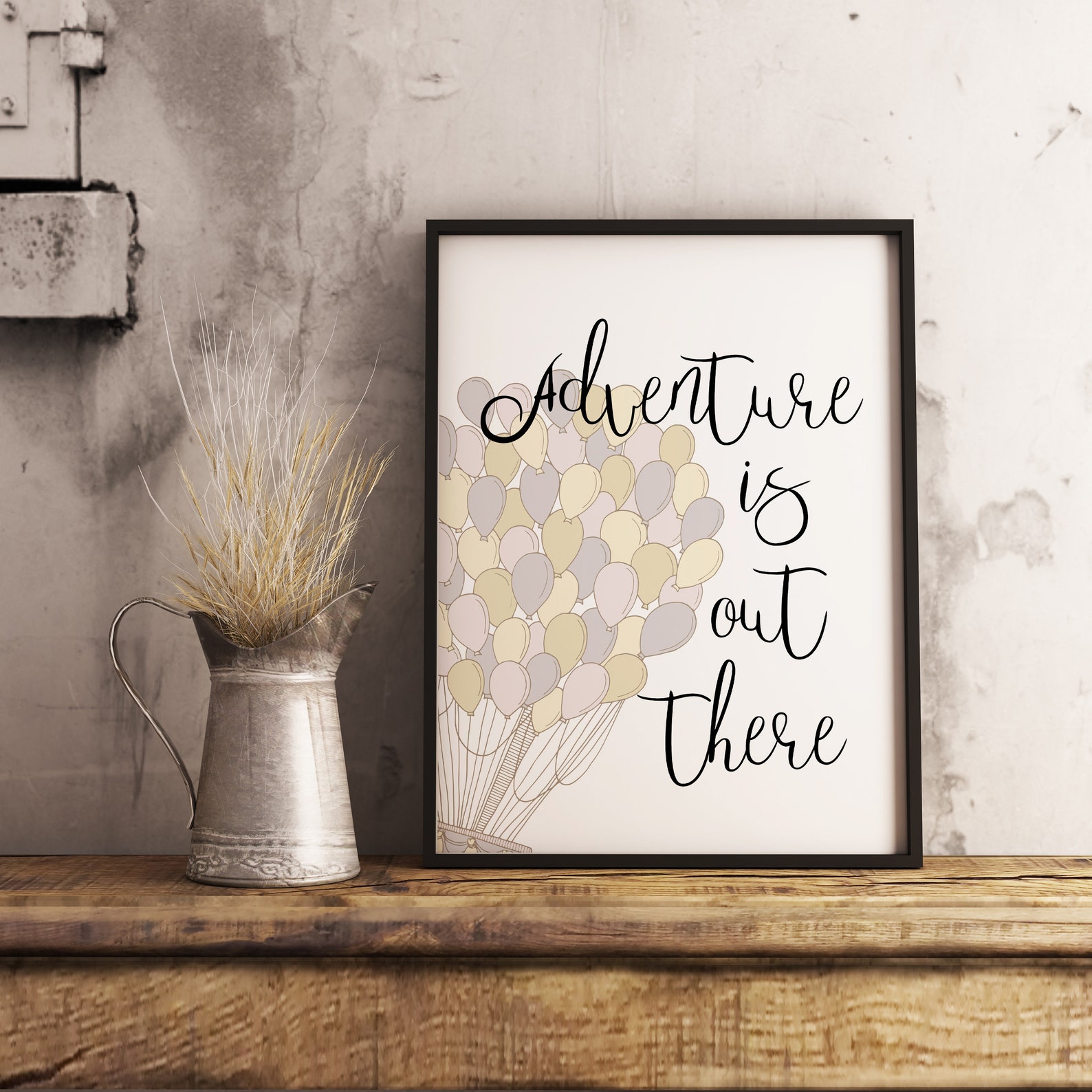 Adventure is Out There Wall Art Wall Art up Decor Gifts | Etsy