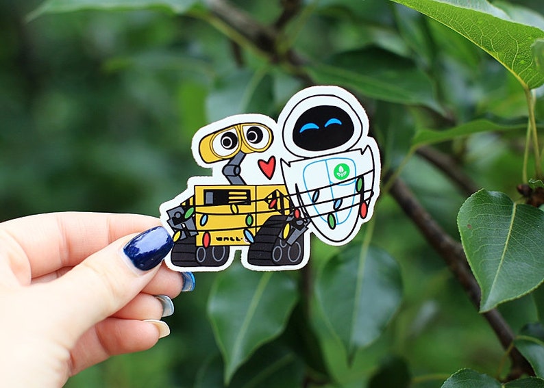 Walle and Eve Sticker Sticker Walle Sticker Gift Stickers - Etsy