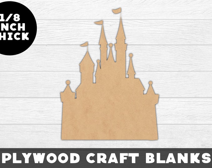 Castle Laser Cut Out Unfinished Wood Shape Craft Supply BLD85 - Etsy