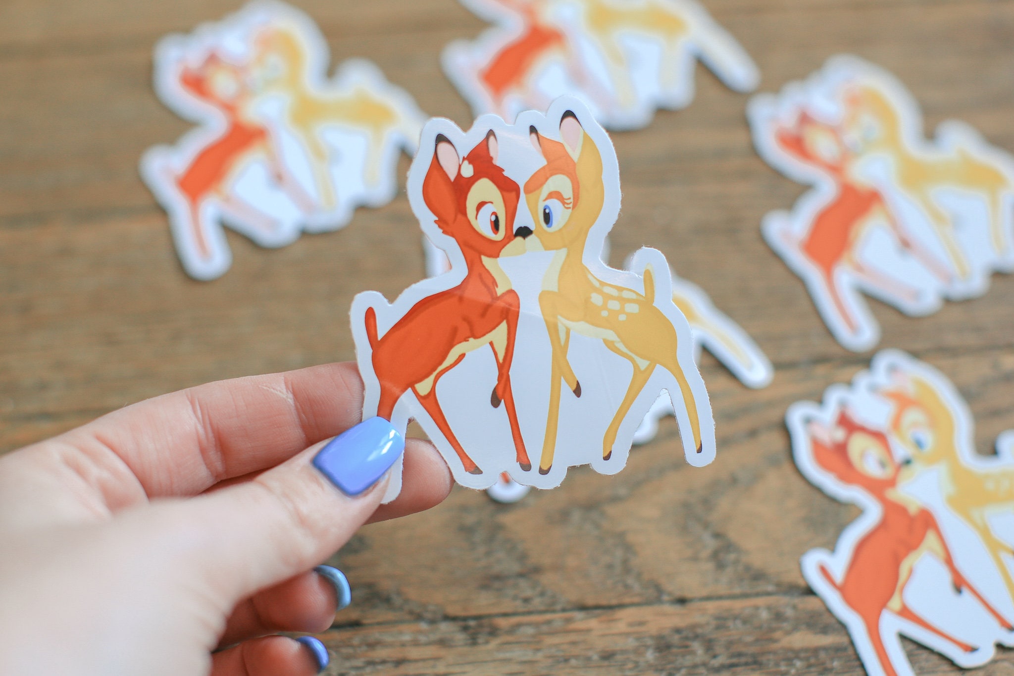 Bambi Sticker Sticker Bambi and Feline Sticker Gift - Etsy UK