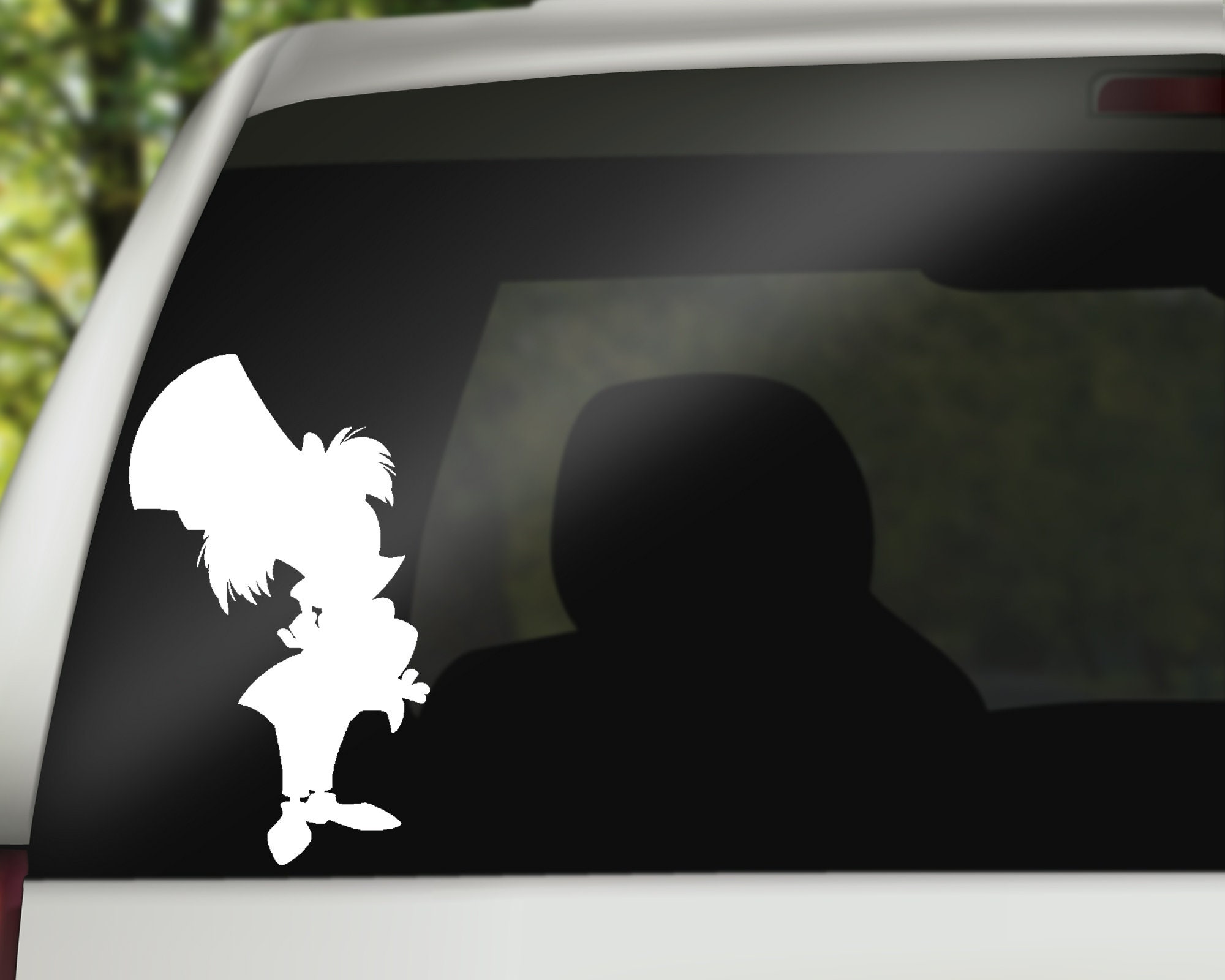Mad Hatter Decal, Alice in Wonderland Decal, Car Decal, Wall Decal ...