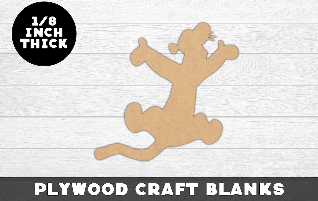 Tigger Wood Shape, Unfinished Wood, Craft Wood, Wood Cutout, Laser Cut ...