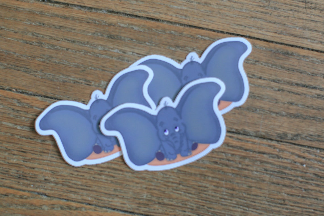 Dumbo Sticker Flying Elephant Sticker Sticker Baby Mine | Etsy