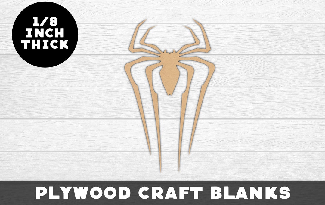 Spiderman Wood Shape, Marvel, Unfinished Wood, Craft Wood, Wood Cutout ...