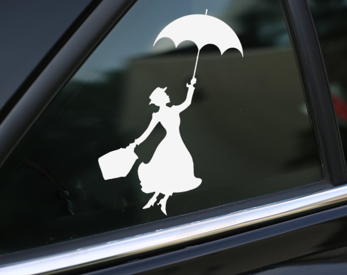 Mary Poppins Inspired Vinyl Car Decal Nanny Practically Perfect Car ...