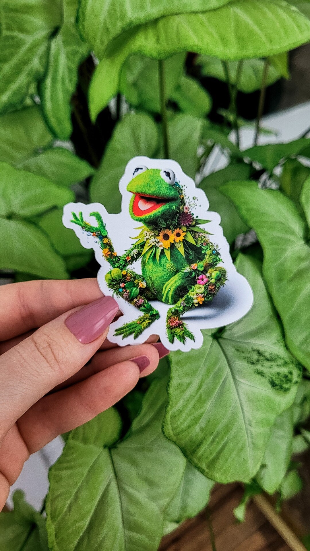 Kermit Sticker, Muppets Sticker, Flower and Garden Festival, Gift ...