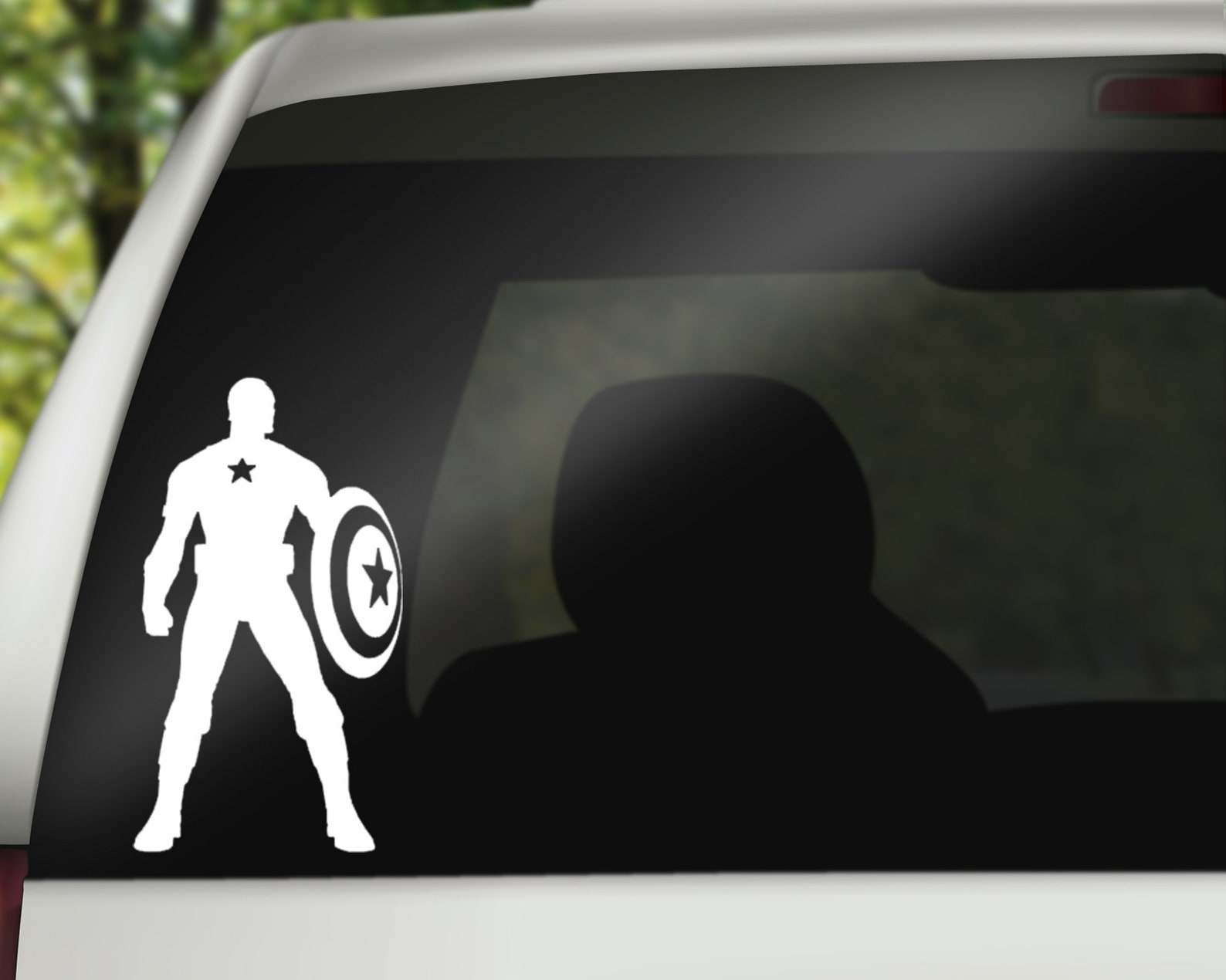 Captain America Decal Marvel Decal Avengers Decal for Car | Etsy