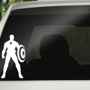 Captain America Decal, Marvel Decal, Avengers Decal for Car, Wall Decal ...