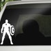 Captain America Decal Marvel Decal Avengers Decal for Car - Etsy