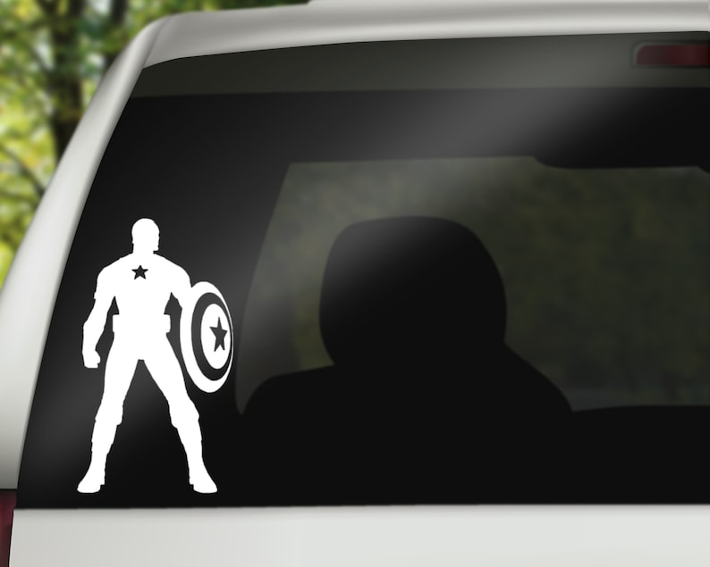 Captain America Decal Marvel Decal Avengers Decal for Car | Etsy