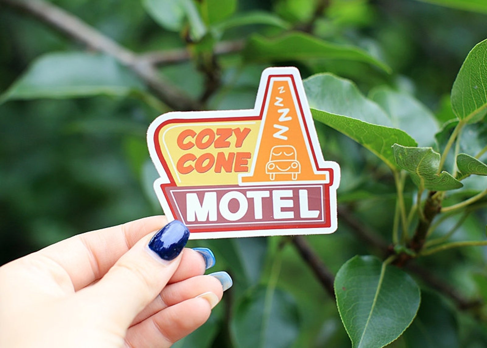 Cozy Cone Sticker Sticker Cars Sticker Cozy Cone Motel - Etsy