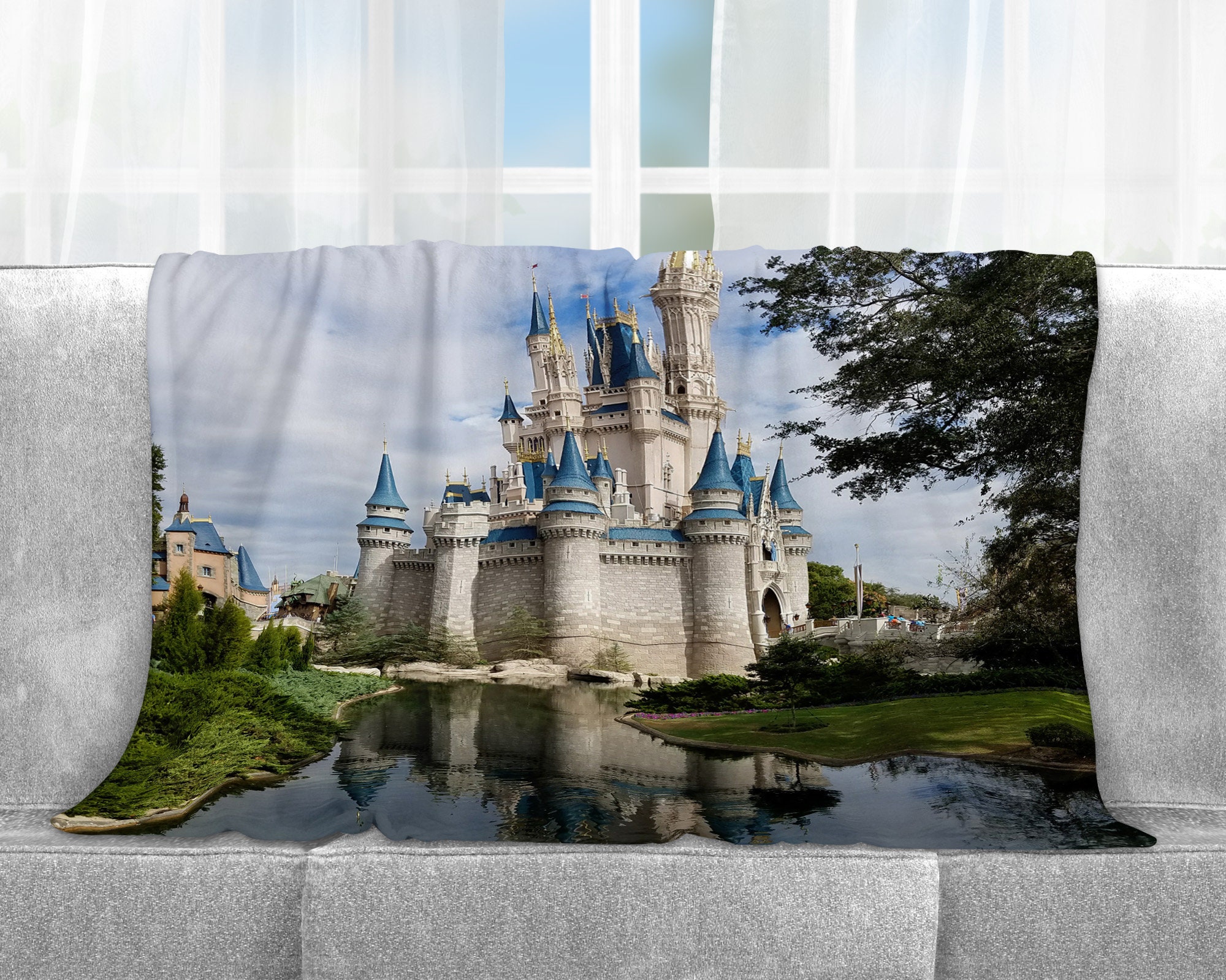 Castle Blanket, Blanket, Throw Blanket, Home Decor, Gift, Fleece ...