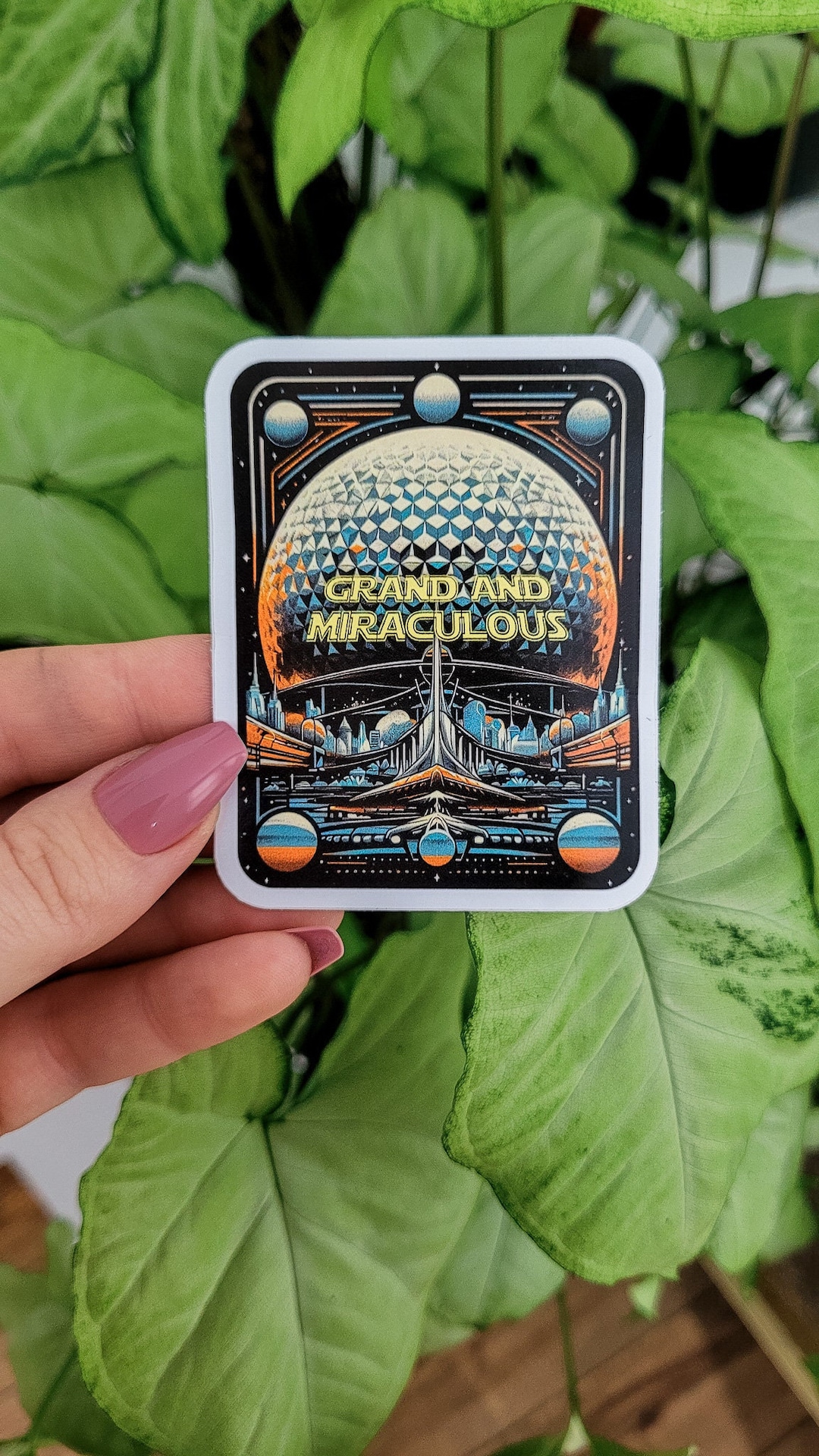 Spaceship Earth Sticker, Epcot Sticker, Gift, Stickers, Laptop Stickers ...