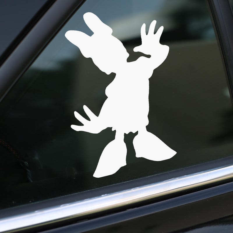 Cartoon Duck Car Decal - Etsy