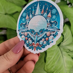 Epcot Sticker, Spaceship Earth Sticker, Christmas, Gift, Stickers ...