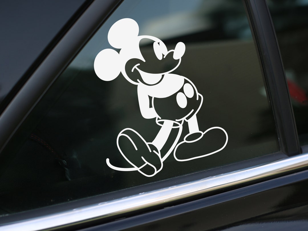 Mouse Walking Decal, Mickey Mouse, Car Decal, Wall Decal, Laptop ...