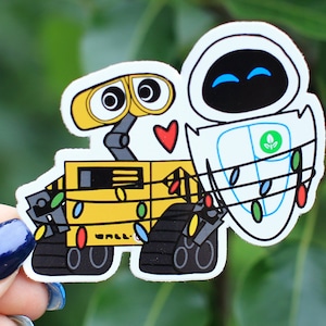 Walle and Eve Sticker, Sticker, Walle Sticker, Gift, Stickers, Laptop ...