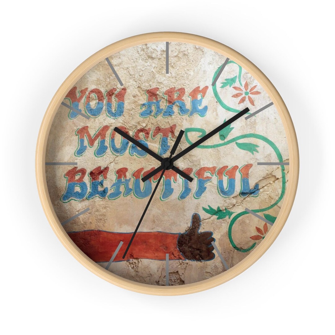 Most Beautiful Wall Clock, Home Decor, Gift, Wall Clock, Clock, Wall ...