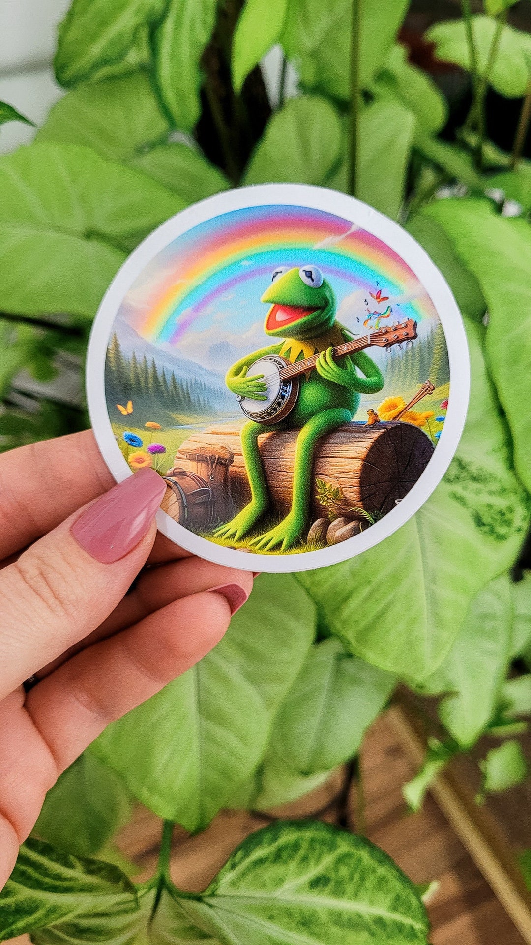Kermit Sticker, Muppets Sticker, Rainbow Connection, Gift, Stickers ...