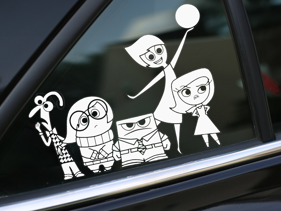 Inside Out Decal, Emotions Decal, Car Decal, Wall Decal, Laptop ...
