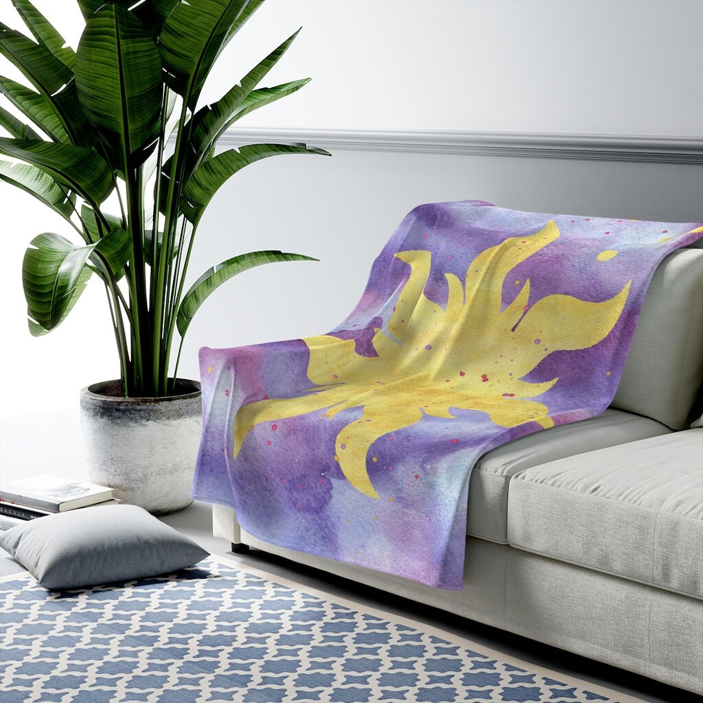 Tangled Blanket Tangled Sun Blanket Throw Blanket Home | Etsy