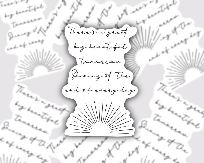 Carousel of Progress Sticker Sticker Great Big Beautiful | Etsy