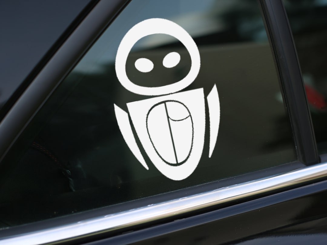 Eve Decal, Wall-e Sticker for Car, Wall Decal, Laptop Stickers, Vinyl ...