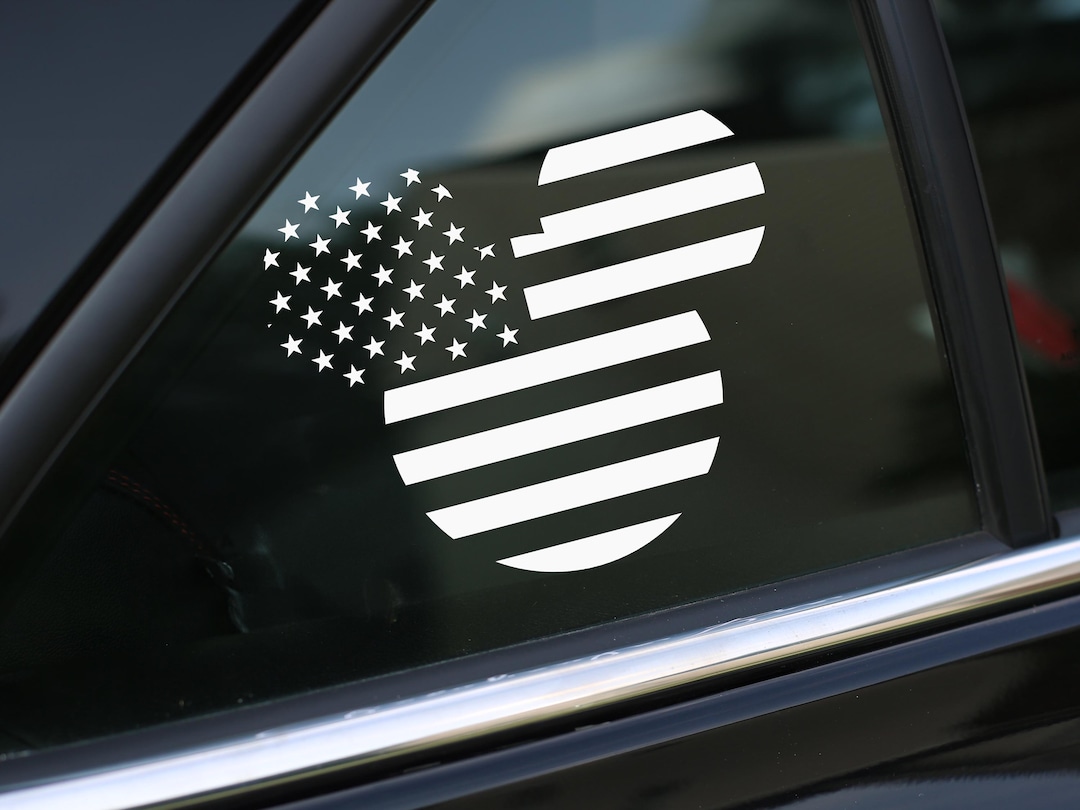 Mouse American Flag Decal, Mouse, Car Decal, Wall Decal, Laptop ...