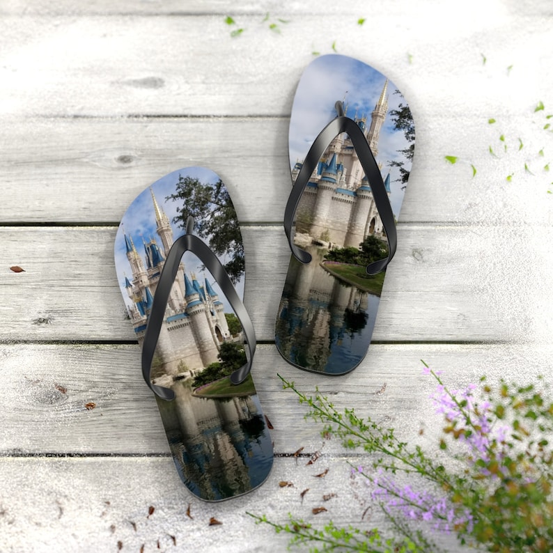 Cinderellas Castle Flip Flops, Castle, Magic Kingdom, Shoes, Sandals ...