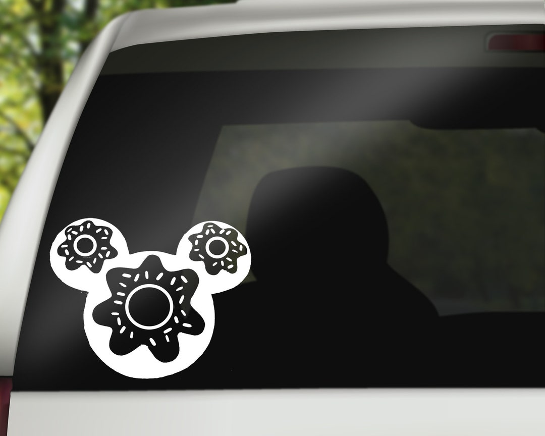 Mouse Donut Decal, Snack Decal, Car Decal, Wall Decal, Laptop Stickers ...