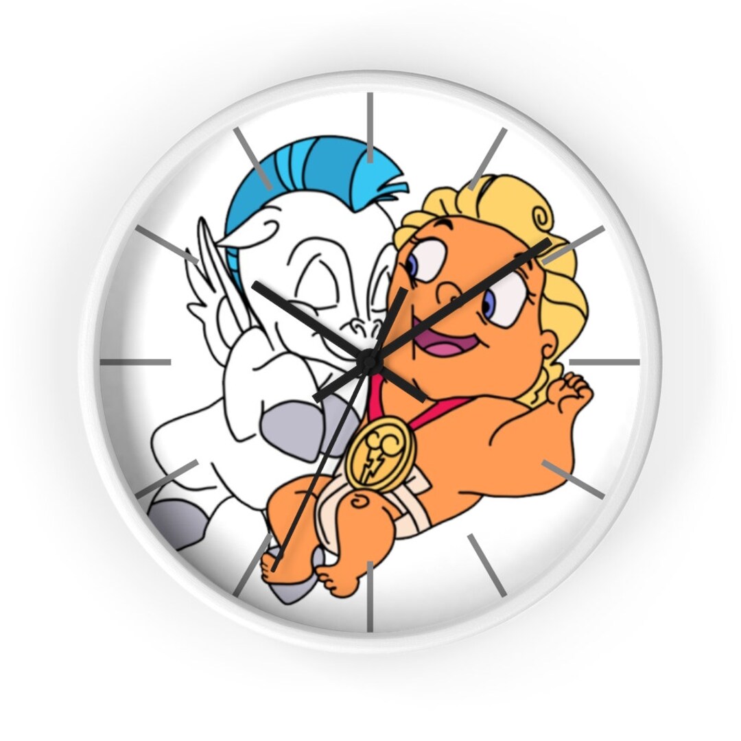 Hercules & Pegasus Wall Clock, Hercules, Home Decor, Gift, Wall Clock ...