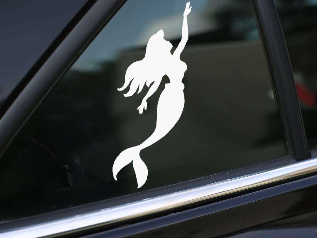 Ariel Decal, Little Mermaid Decal, Car Decal, Wall Decal, Laptop ...