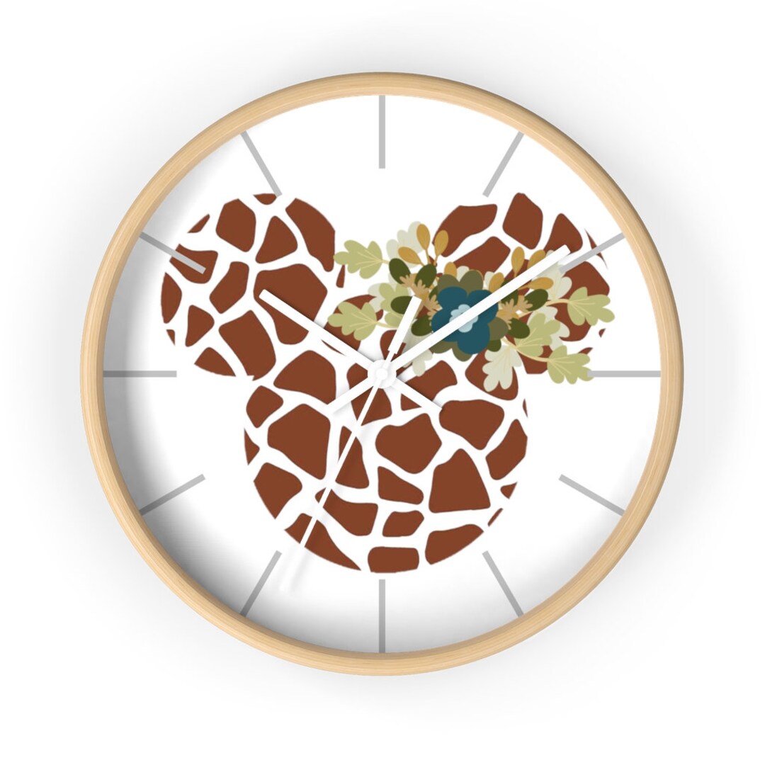Giraffe Mouse Wall Clock, Home Decor, Gift, Wall Clock, Clock, Wall ...