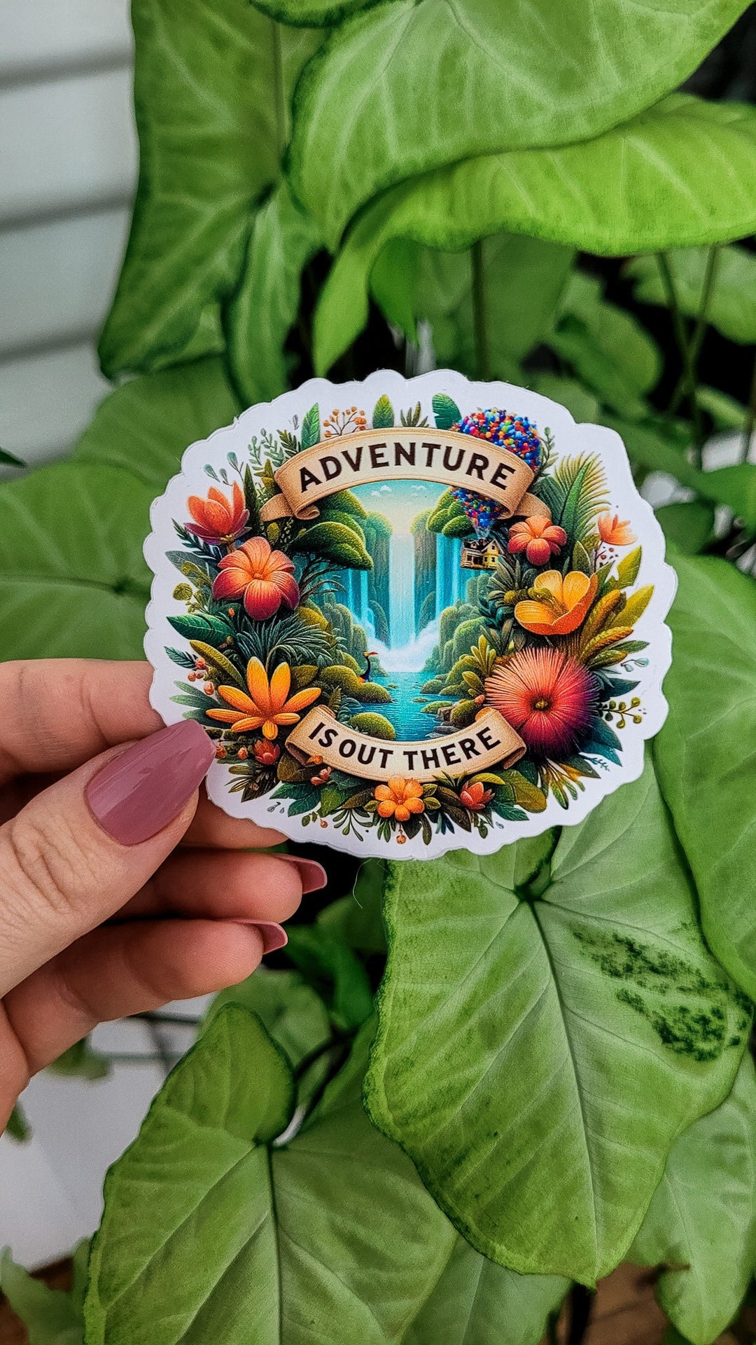 Up Sticker, Adventure is Out There Sticker, Gift, Stickers, Laptop ...