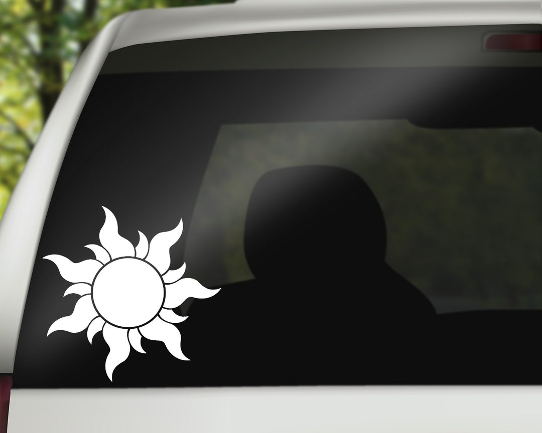 Tangled Sun Decal, Car Decal, Wall Decal, Laptop Stickers, Vinyl Decal ...