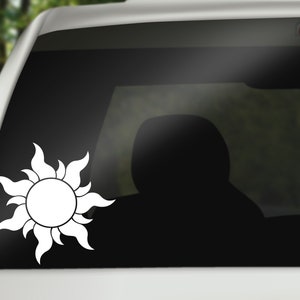 Tangled Sun Decal, Car Decal, Wall Decal, Laptop Stickers, Vinyl Decal ...