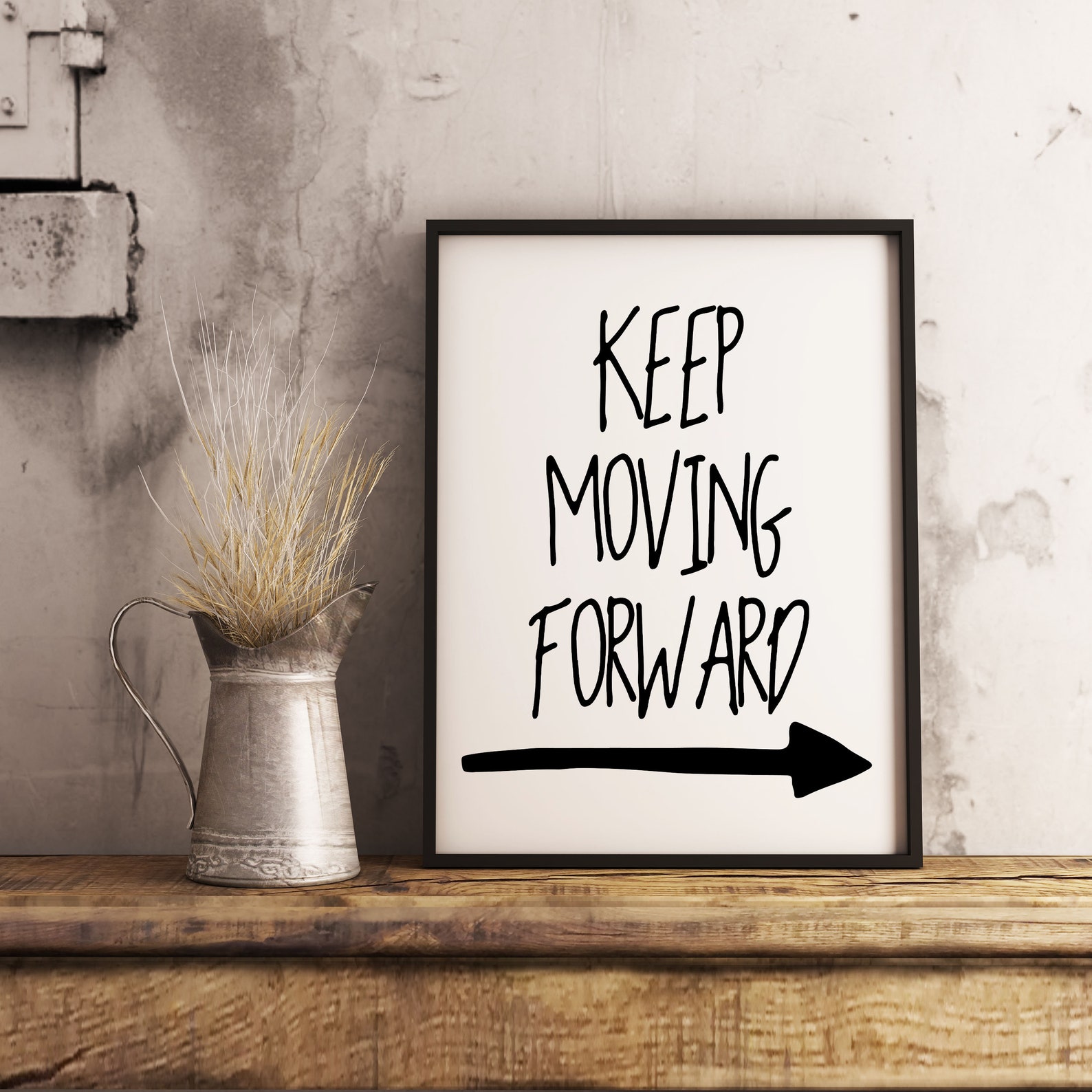 Keep Moving Forward Wall Art You Can Do It Decor Wall Art - Etsy