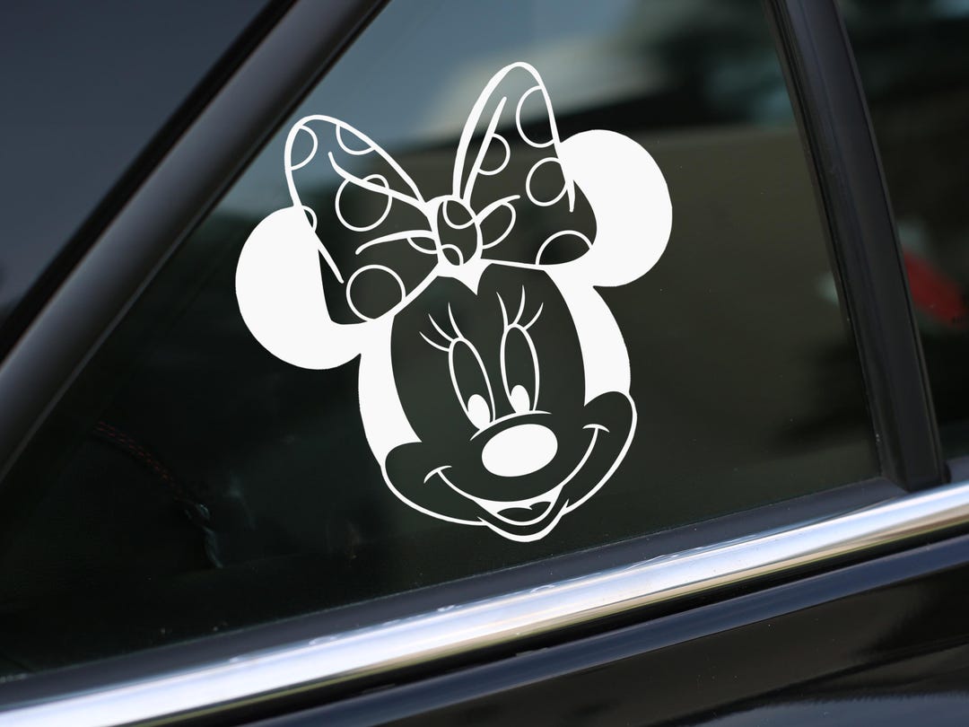 Minnie Mouse Decal, Car Decal, Wall Decal, Laptop Stickers, Vinyl Decal ...
