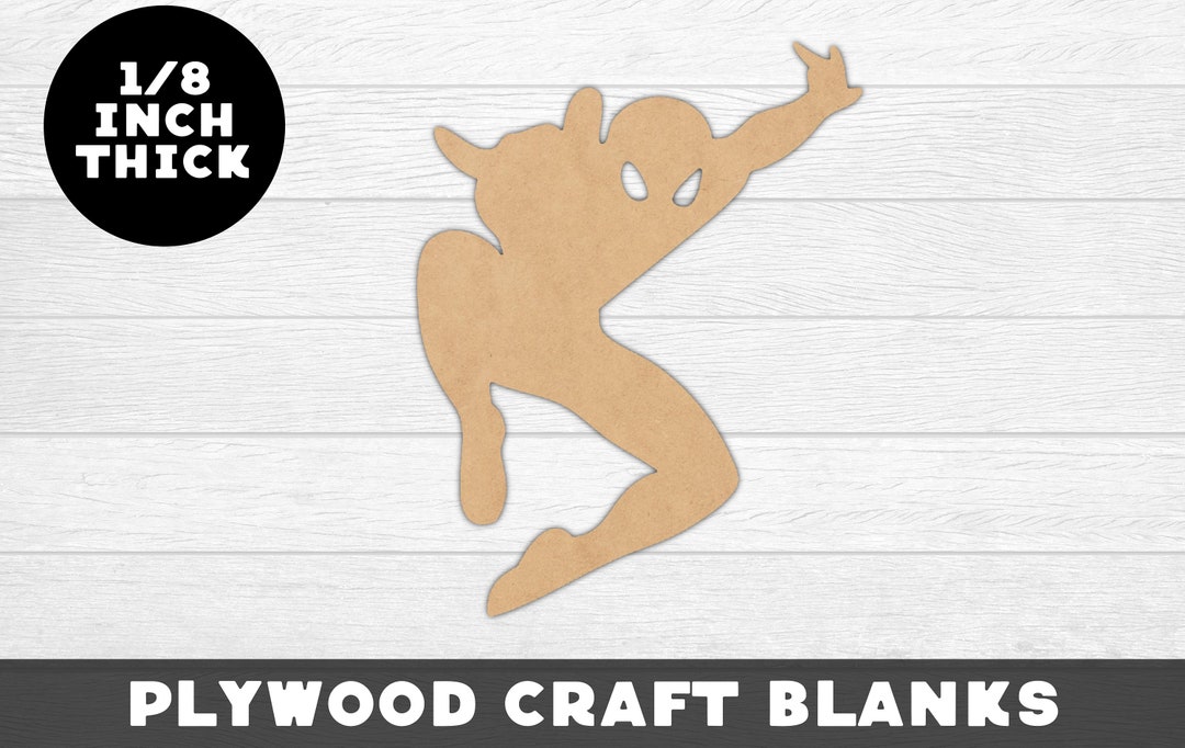 Spiderman Wood Shape, Marvel, Unfinished Wood, Craft Wood, Wood Cutout ...