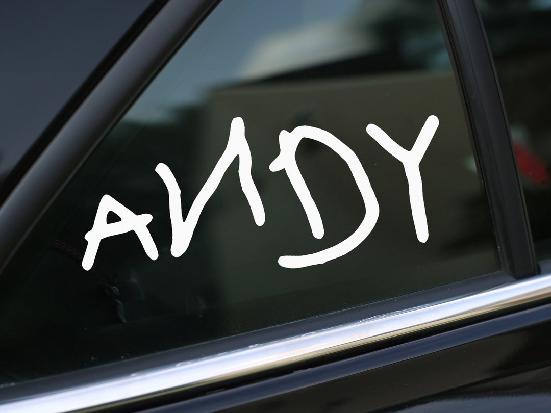 Andy Decal, Toy Story Decal, Car Decal, Wall Decal, Laptop Stickers ...