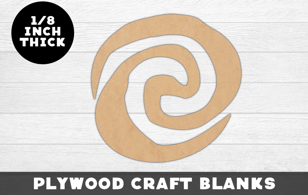 Moana Wood Shape, Te Fi Ti, Unfinished Wood, Craft Wood, Wood Cutout ...